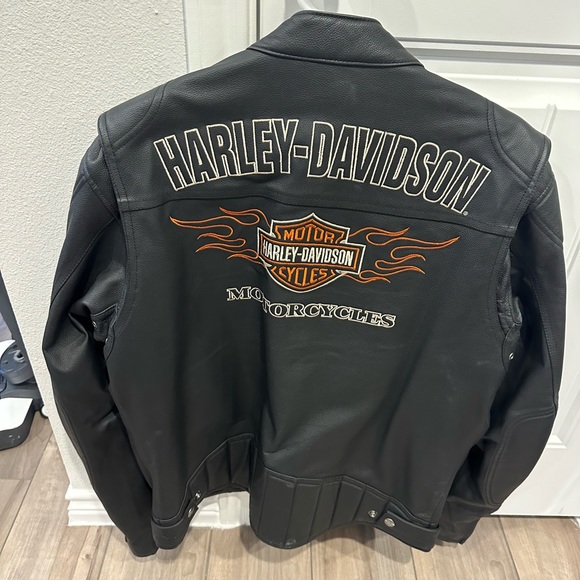 Harley-Davidson | Jackets & Coats | Mens Harley Davidson Leather Riding ...